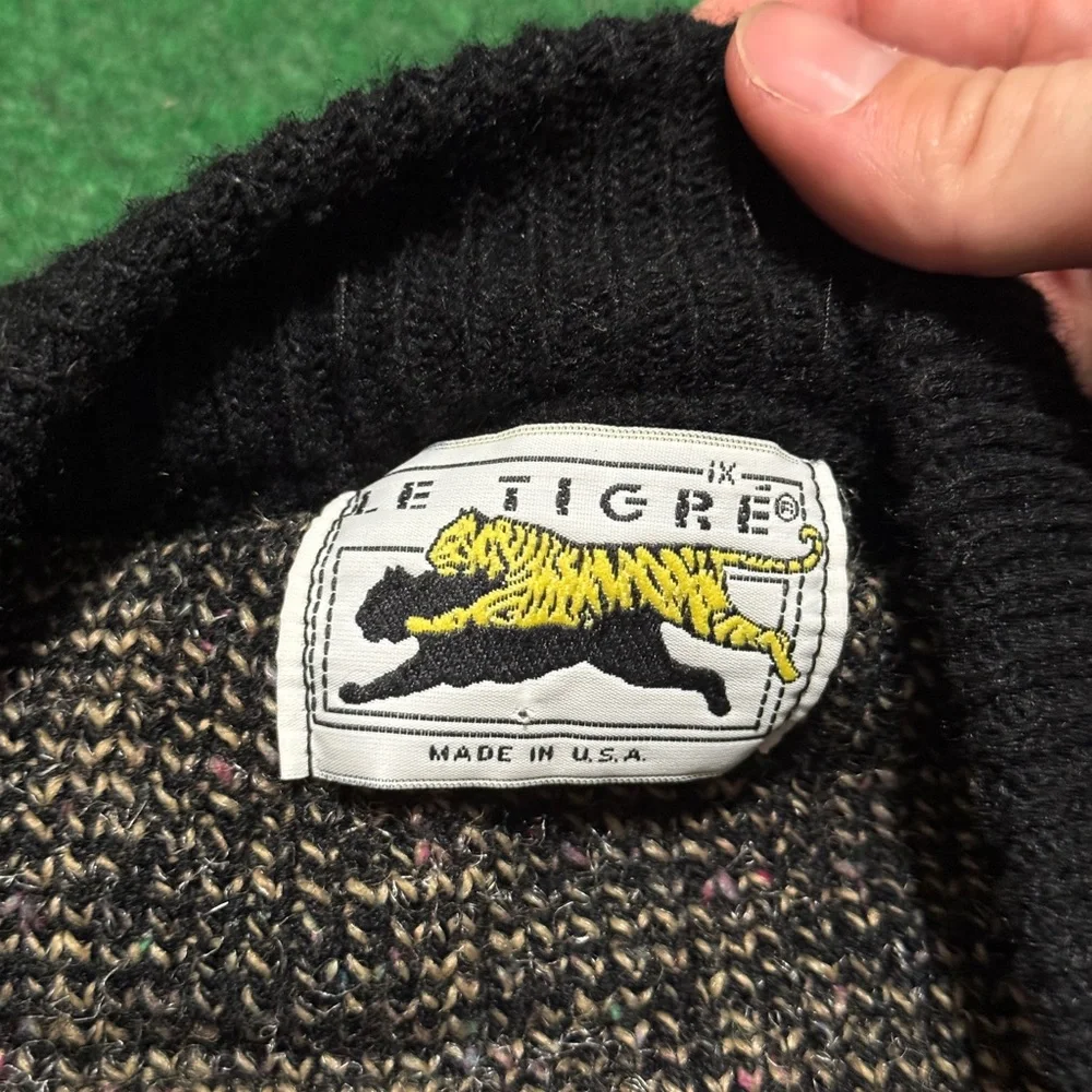 Le Tigre | Sweaters | Vintage 8s Le Tigre Cardigan Grandpa Sweater ...